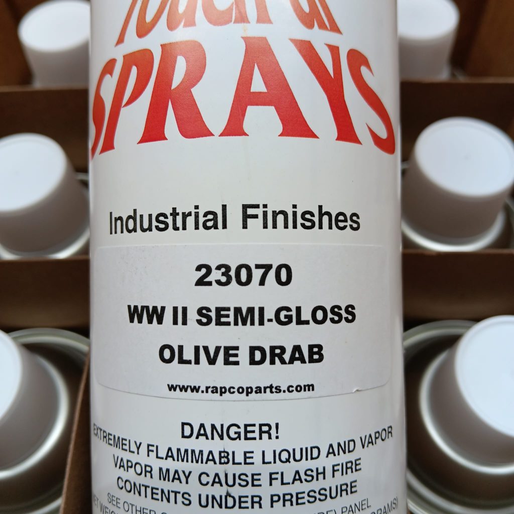 Gillespie Military Spray Paint. 23070 WWII Semi-Gloss Olive Drab ...