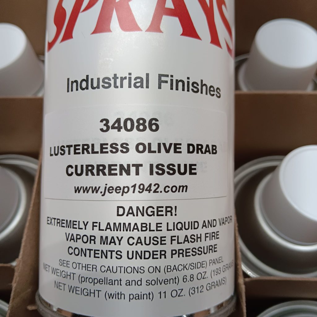 Gillespie Paint | Classic Military Vehicles
